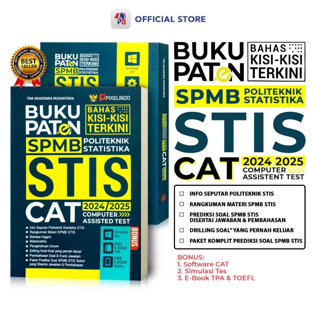 Jual Buku STIS 2025/2026 : Buku Paten SPMB Politeknik Statistika STIS CAT 2025/2026 | Shopee ...