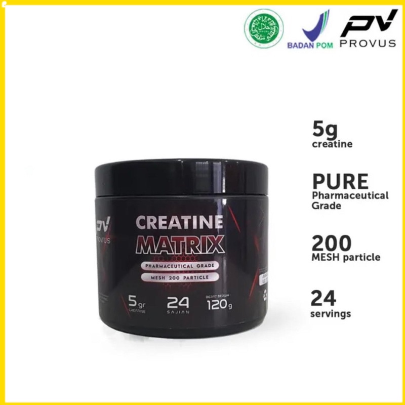 Jual CREATINE MATRIX BY PROVUS 120 / 300 GRAM 24 / 60 SERVING ...