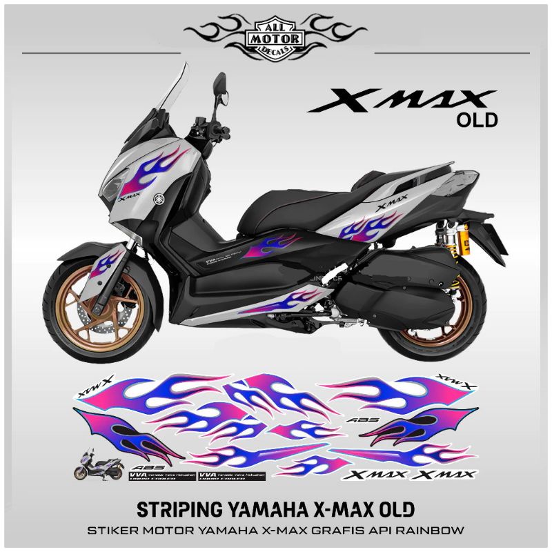 Jual Sticker List Api Yamaha Xmax 250 Lama / Striping Motor X max 250 ...