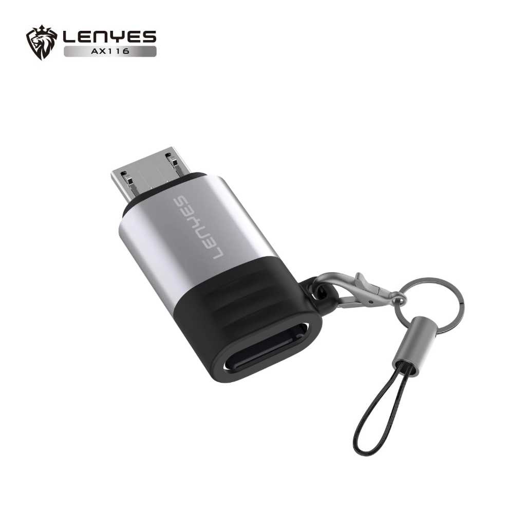 Jual LENYES AX116 Converter Adapter Type C To Micro Sync Data ...