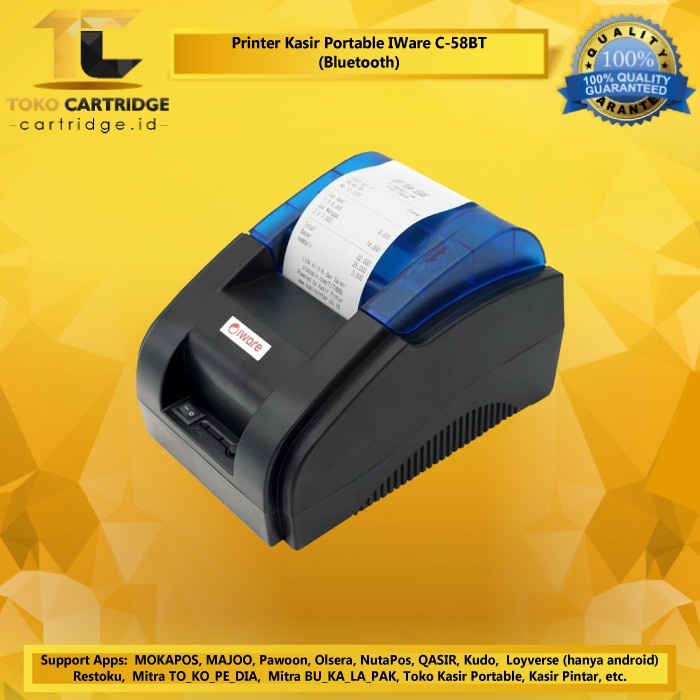 Jual Printer Kasir Portable XPrinter XP58IIZ IWare C-58BT Mobile ...