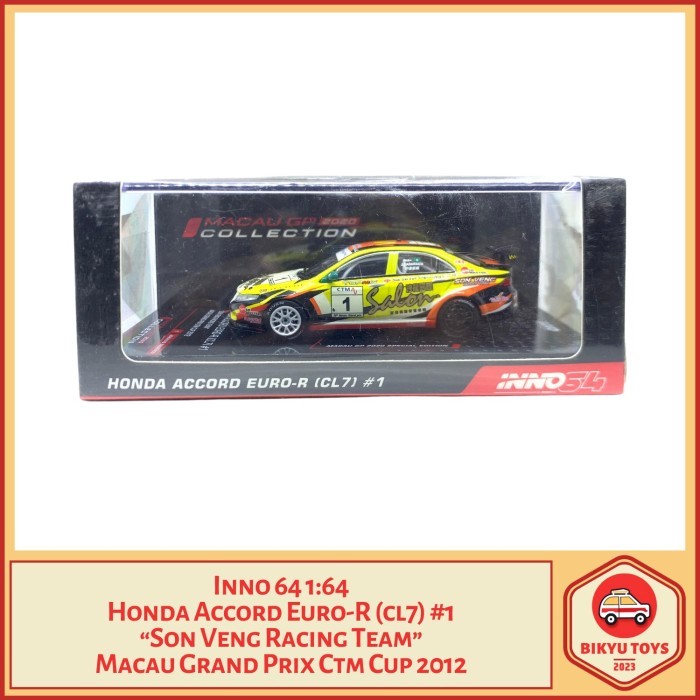 Jual Inno 64 1:64 Honda Accord Euro-R (cl7) #1 “Son Veng Racing Team ...