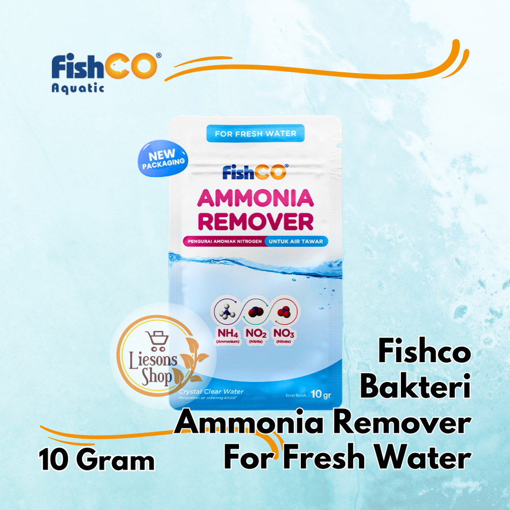 Jual Ammonia Remover For Fresh Water FISHCO 10gr - Bakteri Starter ...