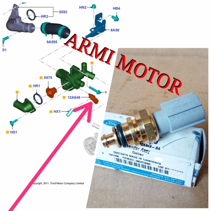 Jual JUAL Sensor Temperature Ford Ranger 2.2 / 3.2 Ranger Sensor ECT ...