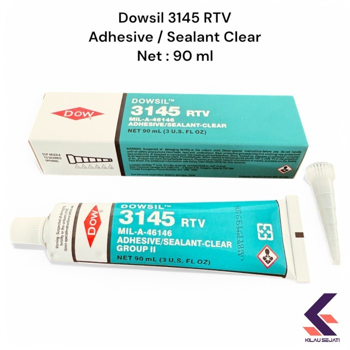 Jual Dowsil 3145 RTV Sealant & Adhesive – Perekat Silikon Transparan ...