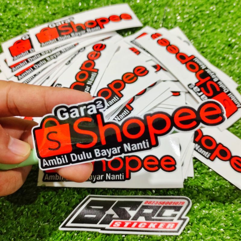 Jual sticker shopee viral / stiker gara2 shopee ambil dulu bayar nanti ...