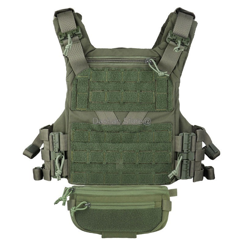 Jual Tactical Vest K19 Plate Carrier with Drop Pouch MOLLE Quick ...