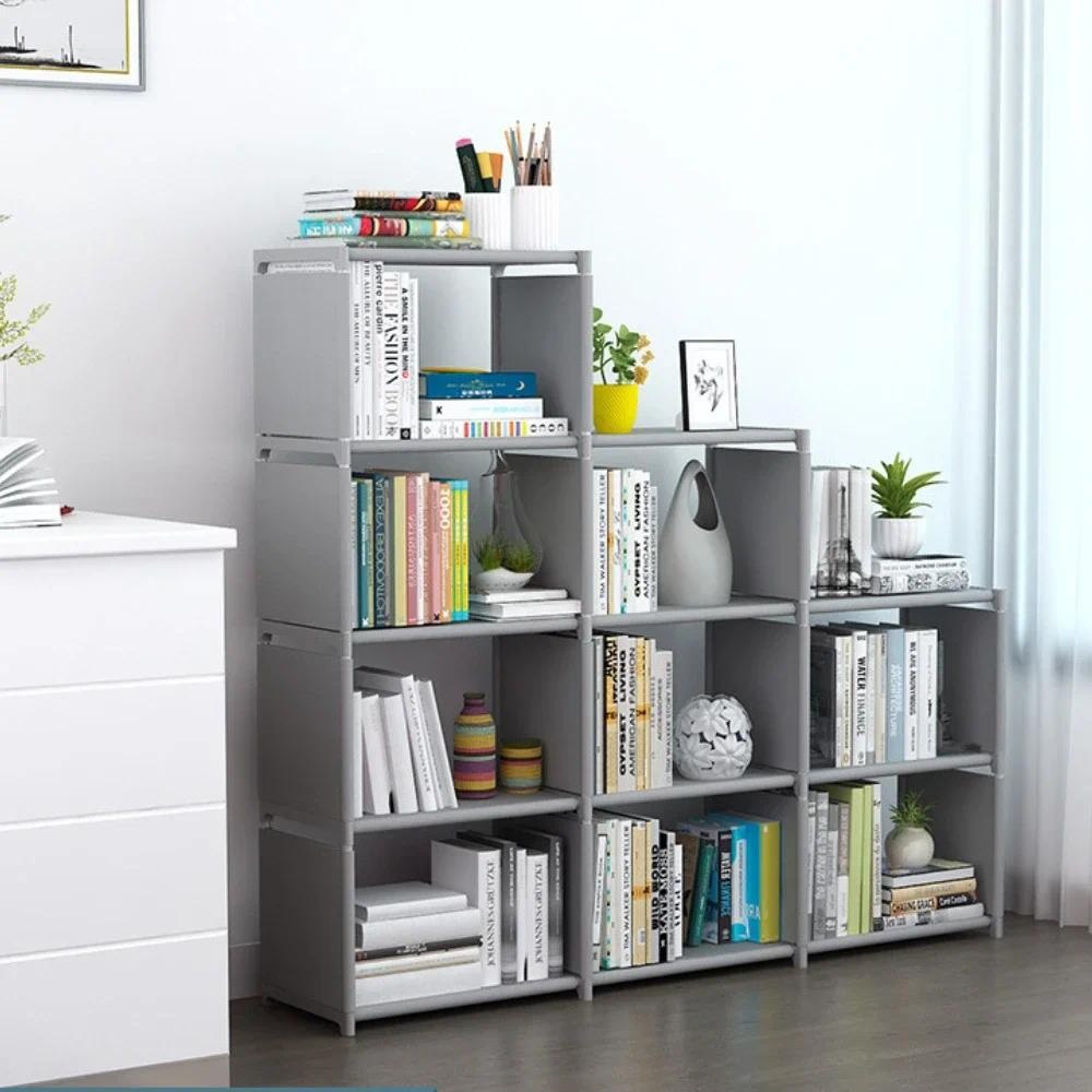Jual Simple Bookshelf Multi-layer Bookshelf Storage Racks Bedroom Book ...