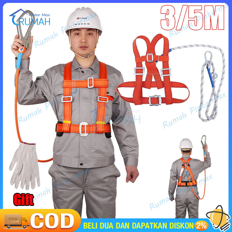 Jual 5M Safety Full Body Harness/Safety Belt Kerja/Safety Belt Proyek ...
