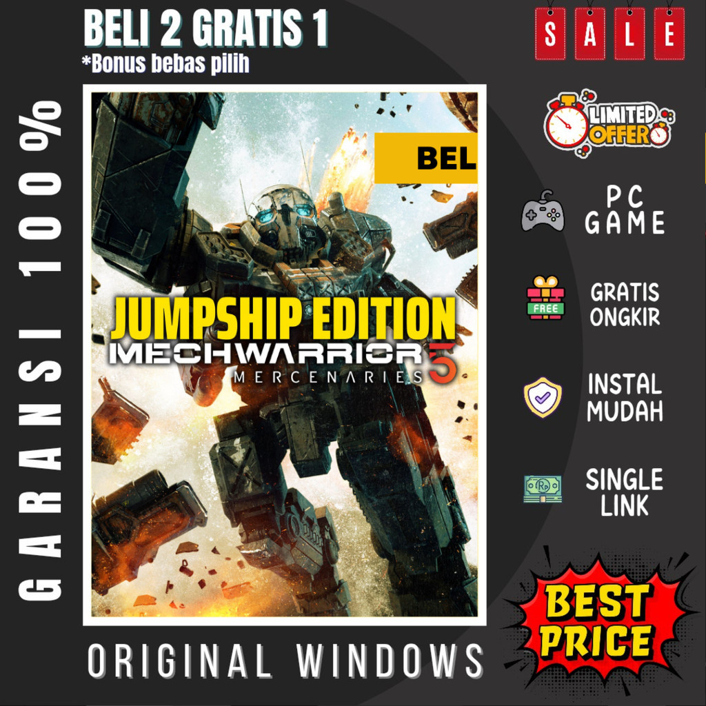 Jual MECHWARRIOR 5 MERCENARIES JUMPSHIP EDITION - GAME PC - GAME LAPTOP ...