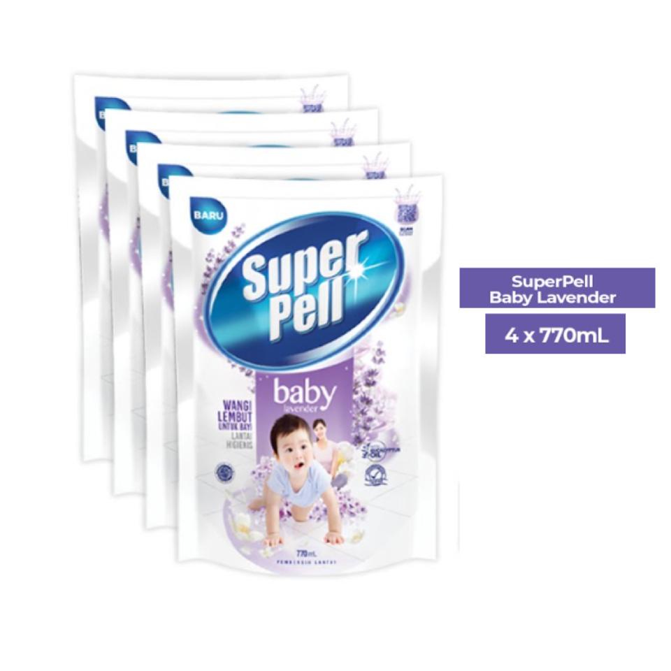 Jual SuperPell Pembersih Lantai Pel Lantai Harum & Wangi Baby Lavender ...