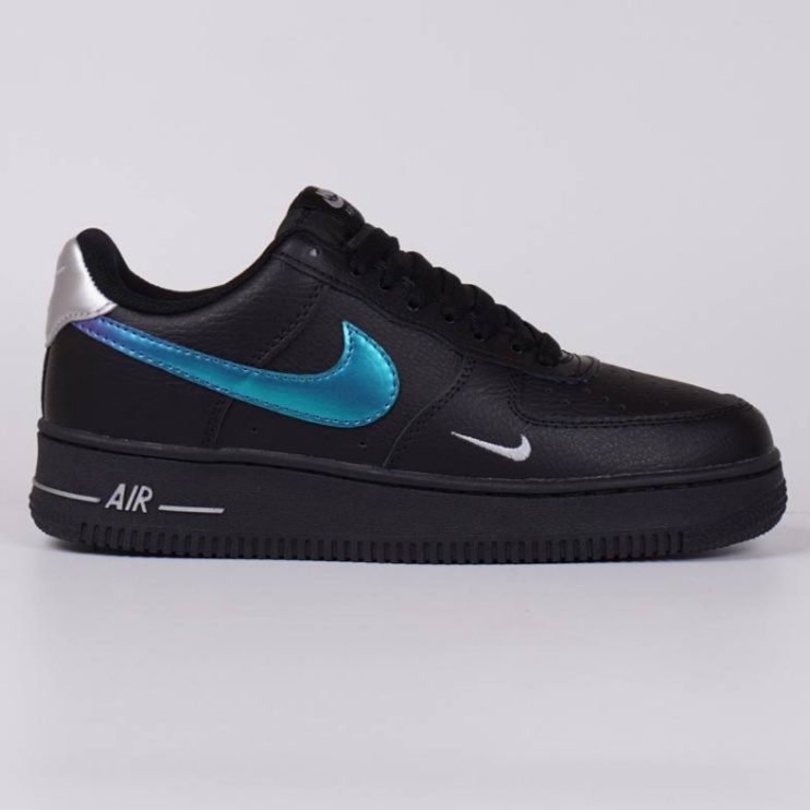 Jual Sepatu Nike Air Force 1 07 Low Black Blue Lightning Wolf Grey '07 ...