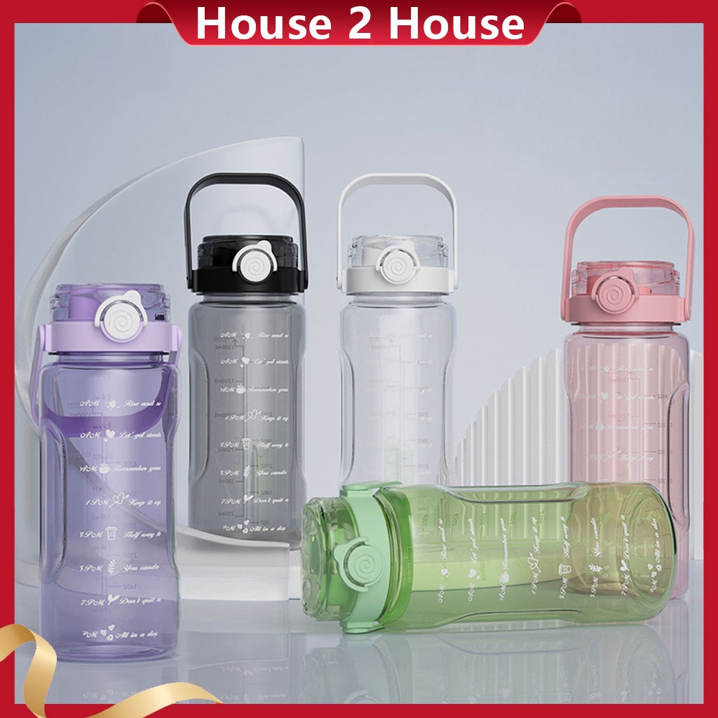 Jual Botol Minum Jumbo 2000ML Botol Olahraga Kantor Sekolah Botol Portable 2 LITER Bpa Free ...