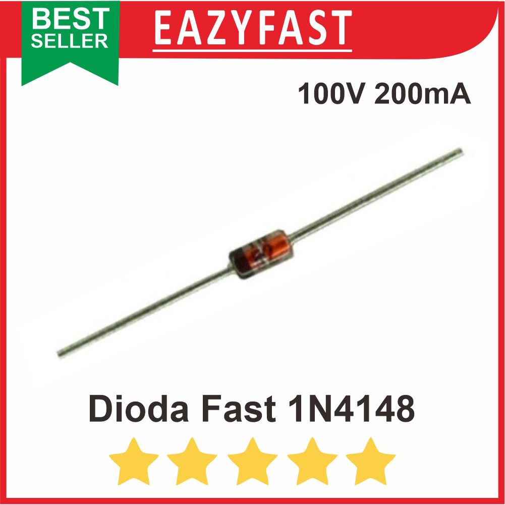 Jual Dioda Diode 1N4148 4148 DIP Fast Switching Diode 100V 200mA | Shopee Indonesia