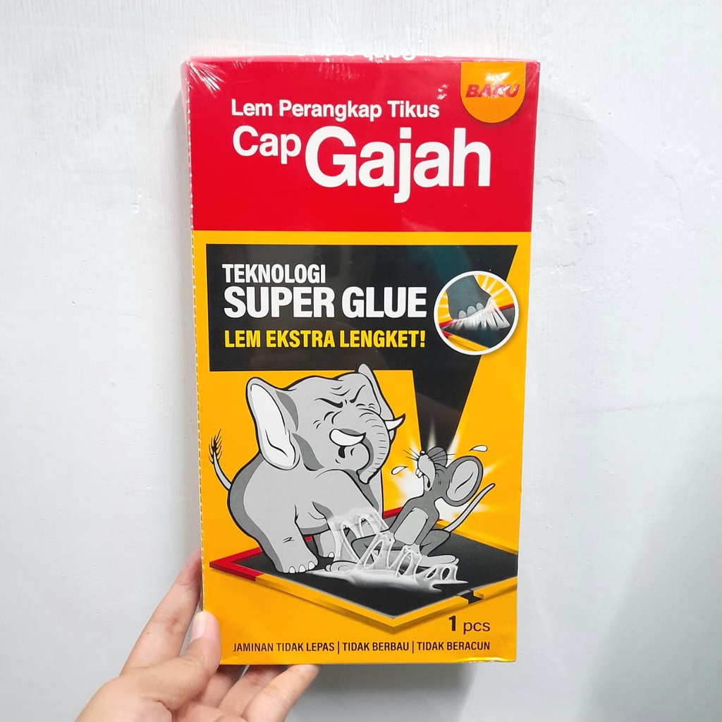 Jual Lem Tikus Papan Cap Gajah ORI Perangkap Jebakan Perekat Pembasmi ...
