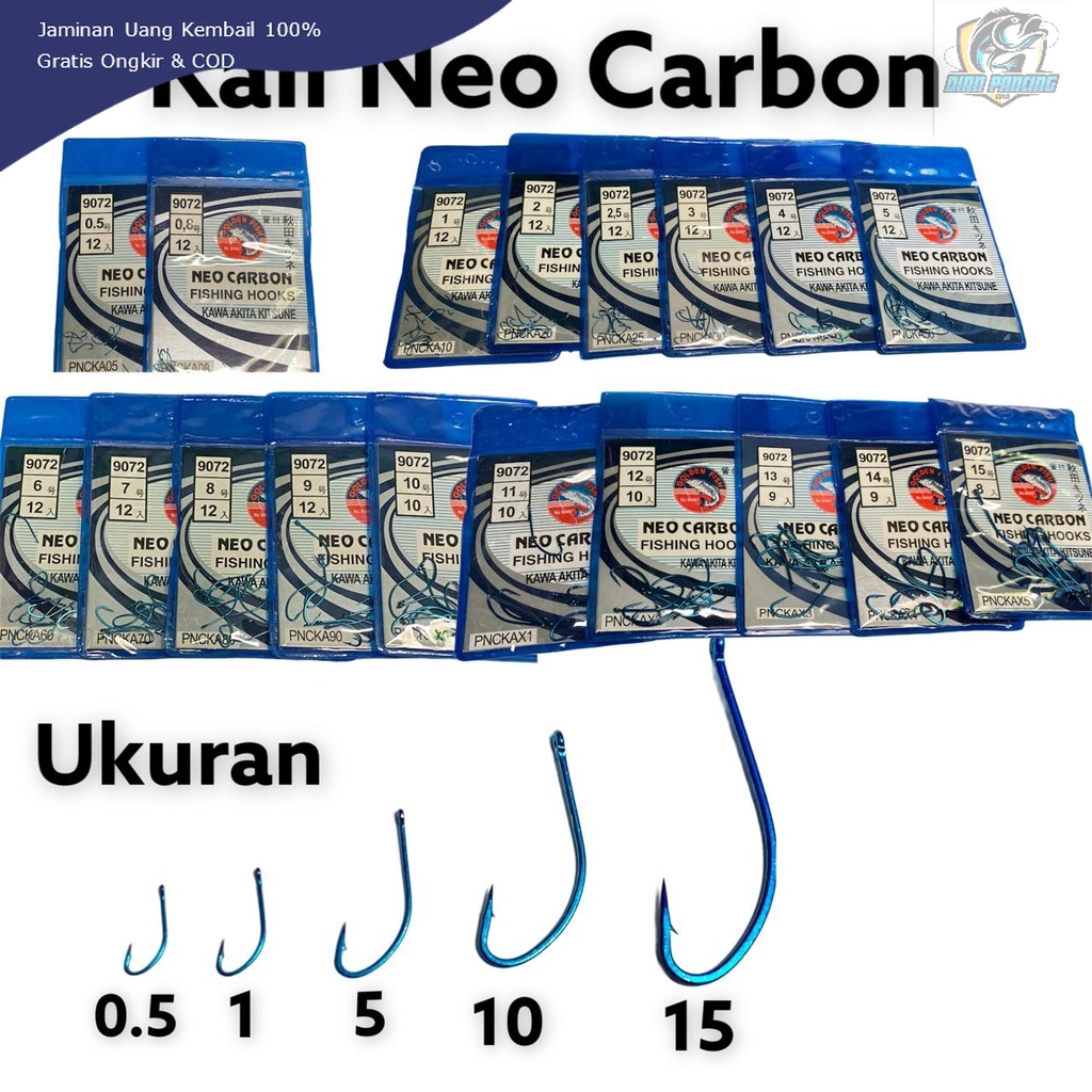 Jual Kail Pancing Golden Fish Neo Carbon 9072 Type Akita Kitsune bisa ...