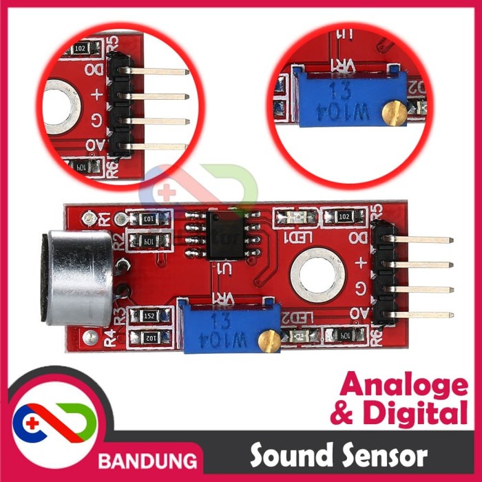 Jual SOUND VOICE DETECTION MICROPHONE SENSOR PENDETEKSI SUARA MODULE ...