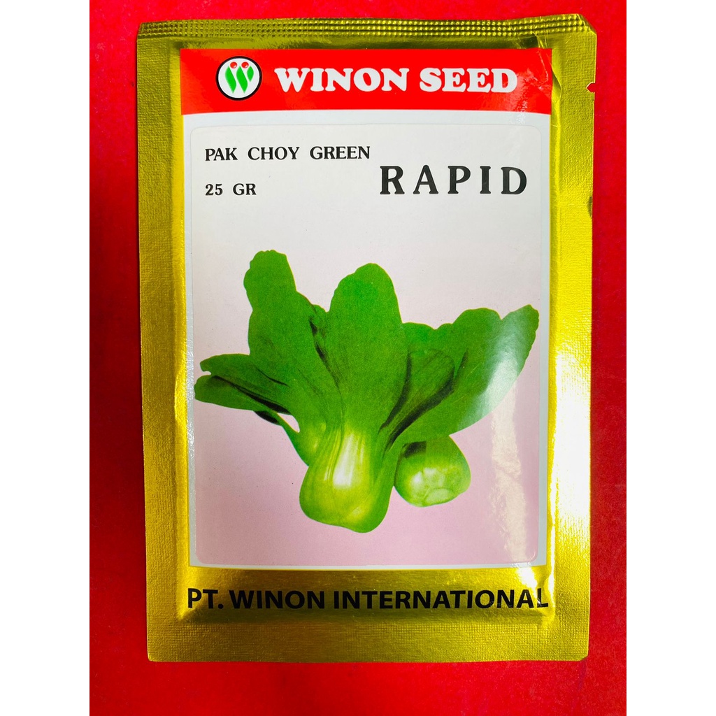 Jual Benih sawi RAPID pak choy Green dari Winon Seed kemasan 10grm dan ...