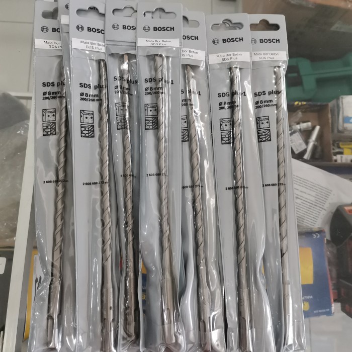 Jual BOSCH mata bor beton sds plus 8 mm x 200/260 mm bor dill tembok 8mm | Shopee Indonesia