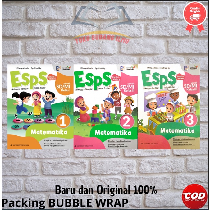 Jual ORIGINAL - KURIKULUM MERDEKA ESPS MATEMATIKA Kelas 1 2 3 4 5 6 SD dan MI Penerbit Erlangga ...