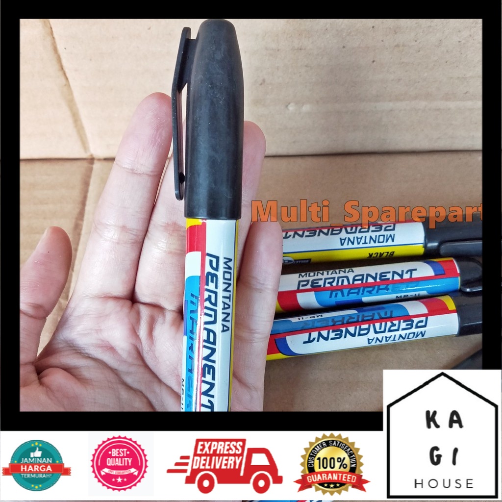 Jual Spidol Permanent Hitam Ukuran Besar SALE | Shopee Indonesia
