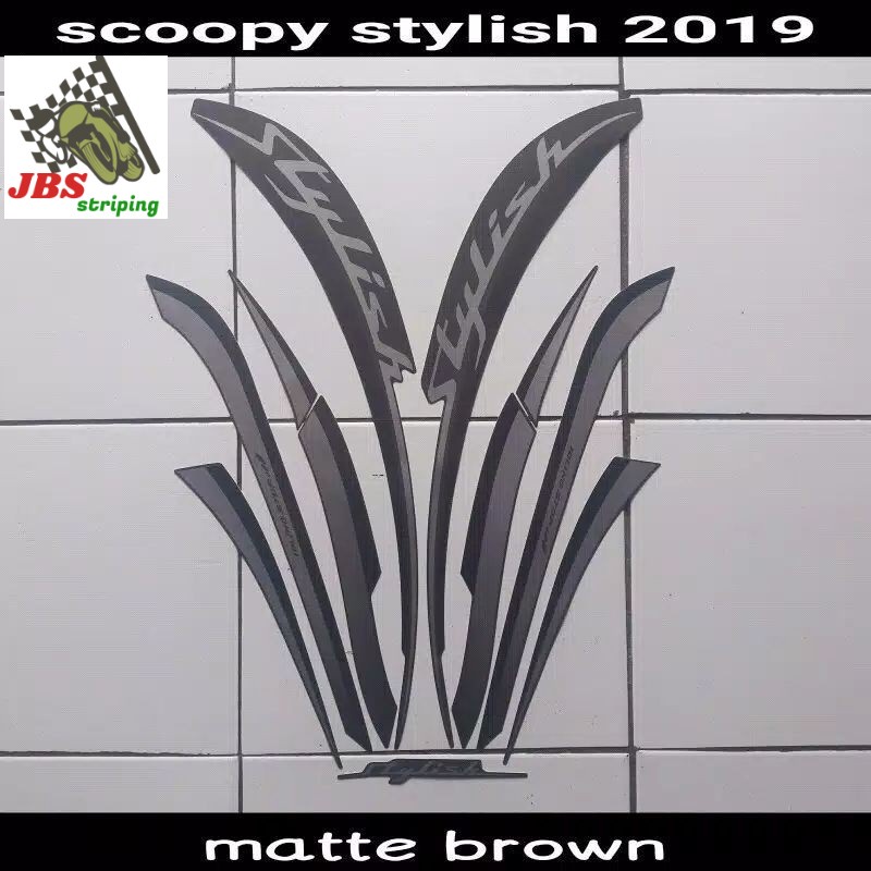 Jual striping scopy stylis stiker honda scoopy fi led stylish thn 2019 ...
