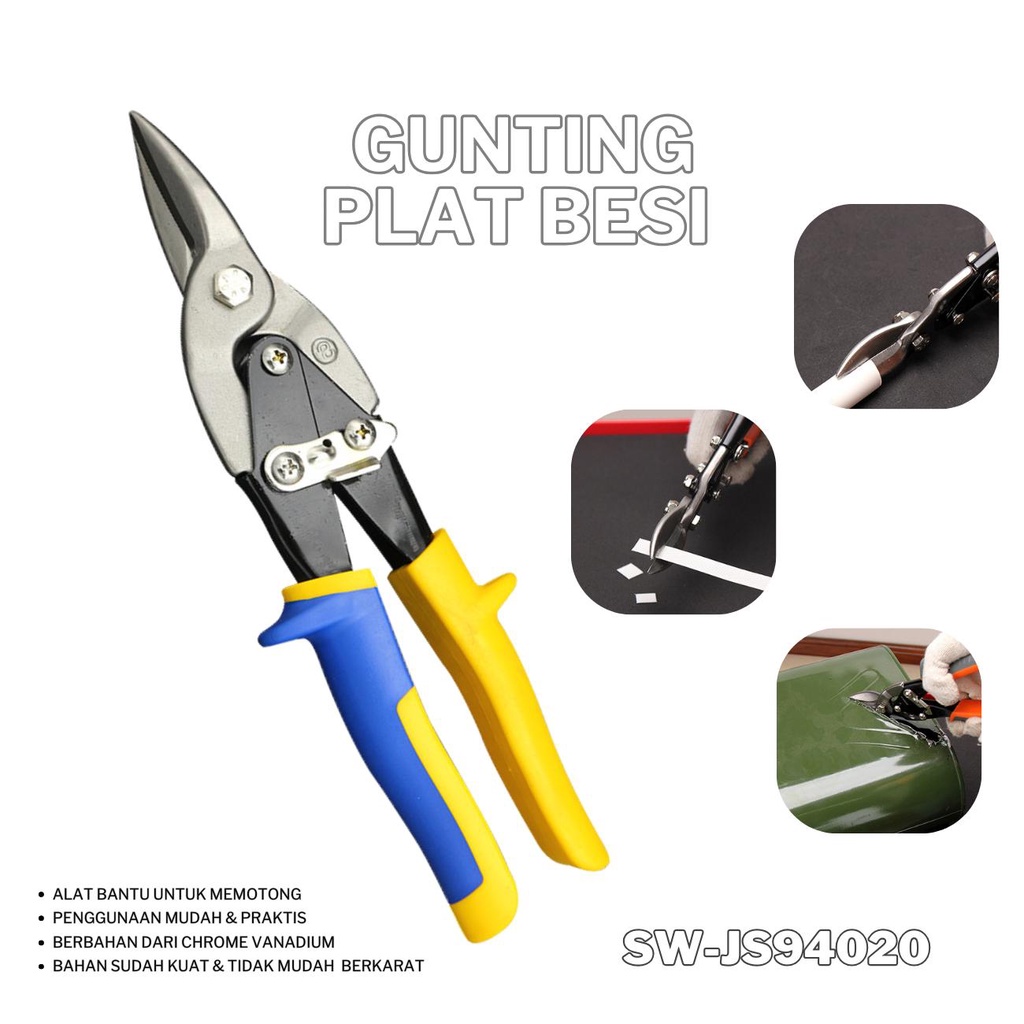 Jual Gunting Seng Holo 10" Inch Tools / Gunting Baja Ringan / Gunting ...