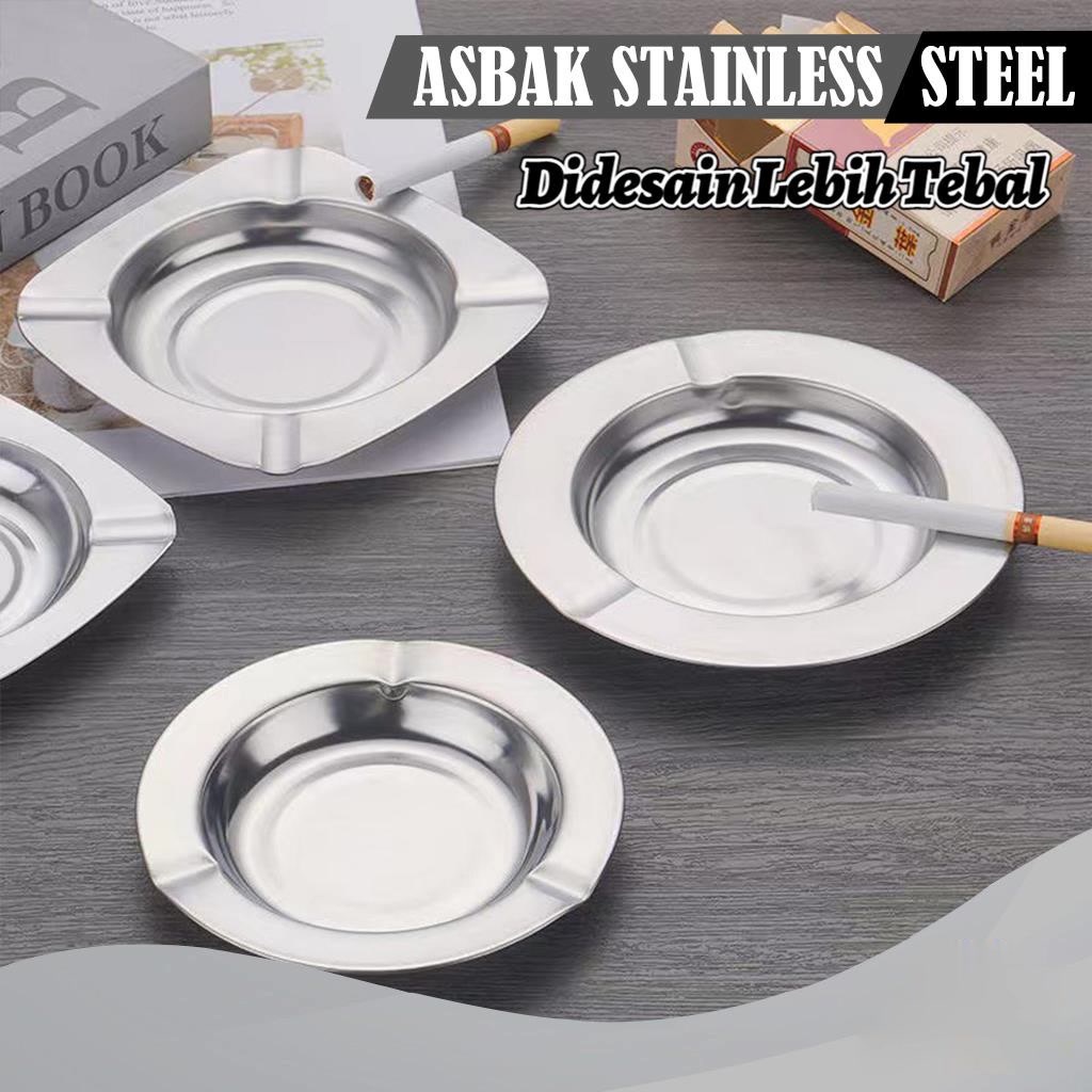Jual EGGO Asbak Rokok Stainless Steel Anti Karat / Tempat Putung Rokok ...