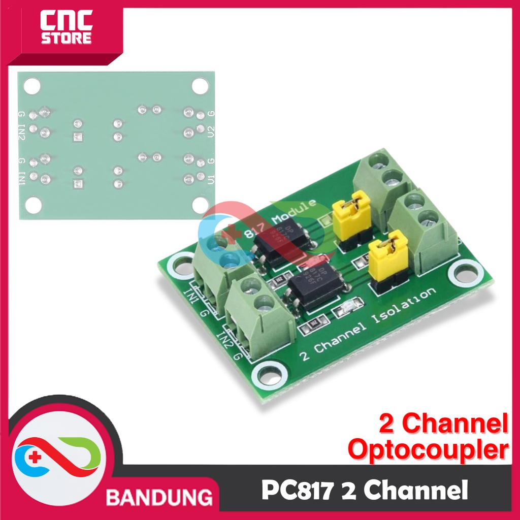 Jual PC817 2 CHANNEL 2CH OPTOCOUPLER OPTO COUPLER ISOLATION BOARD ...