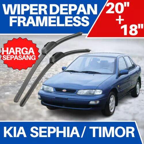 Jual wiper frameless banana full karet kia Sephia timor | Shopee Indonesia