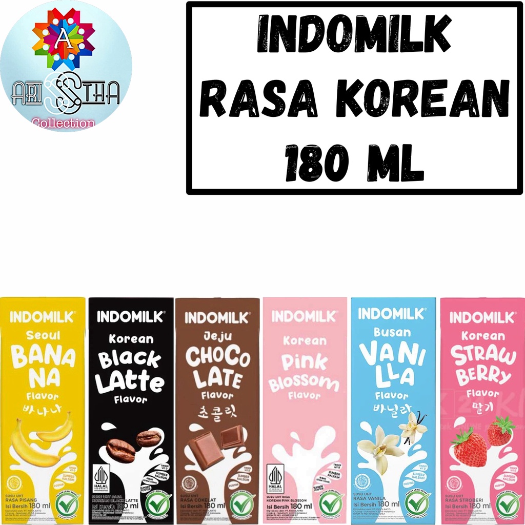Jual Indomilk Korean Milk Flavor Susu Rasa Korea 180 ML | Shopee Indonesia