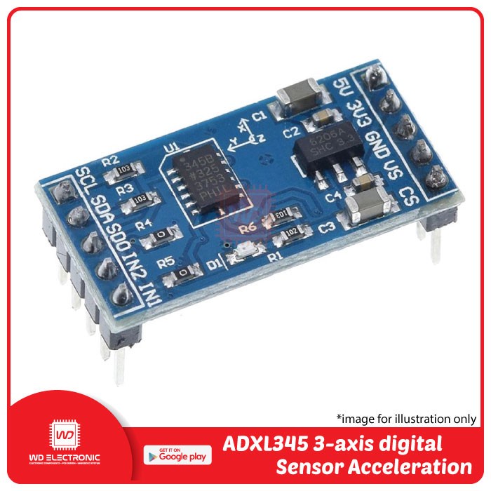 Jual ADXL345 3 Axis Digital Gravity Sensor Acceleration module Tilt ...
