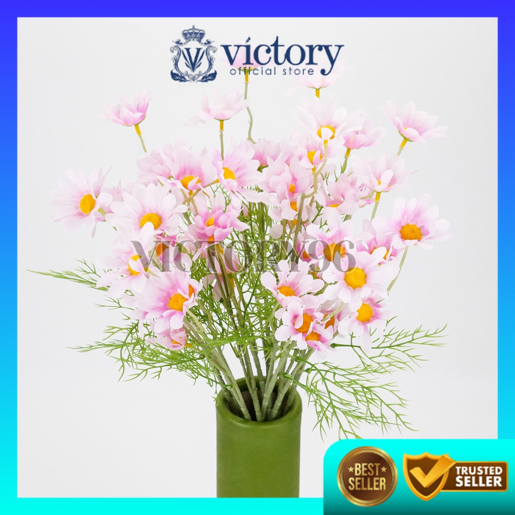 Jual Bunga Aster Cemara Panjang Artificial Flowers Daisy Chamomile ...