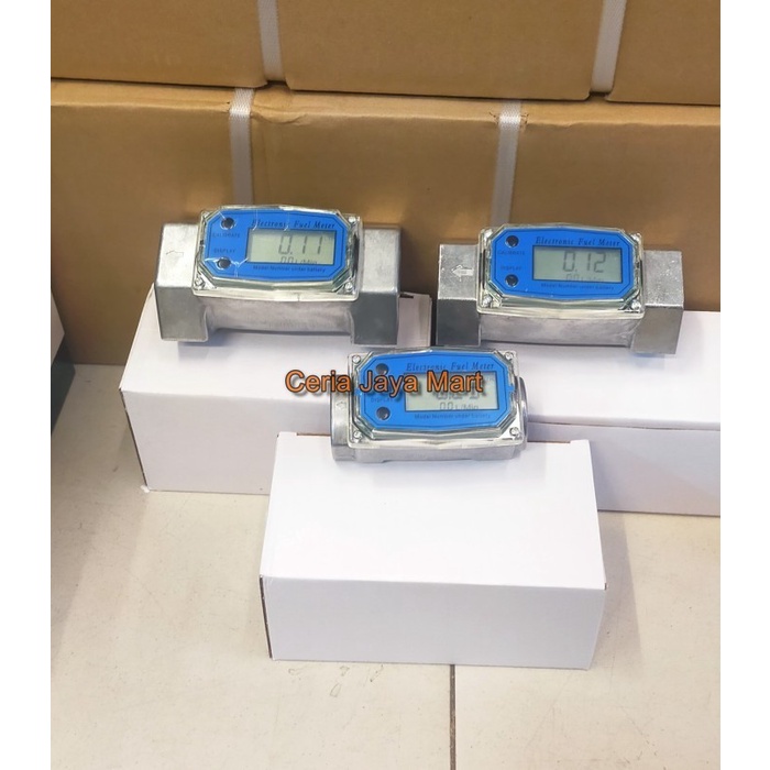 Jual 1 " Inchi Turbine Water Flow Meter Digital 1 Inch Fuel Solar NPT | Shopee Indonesia