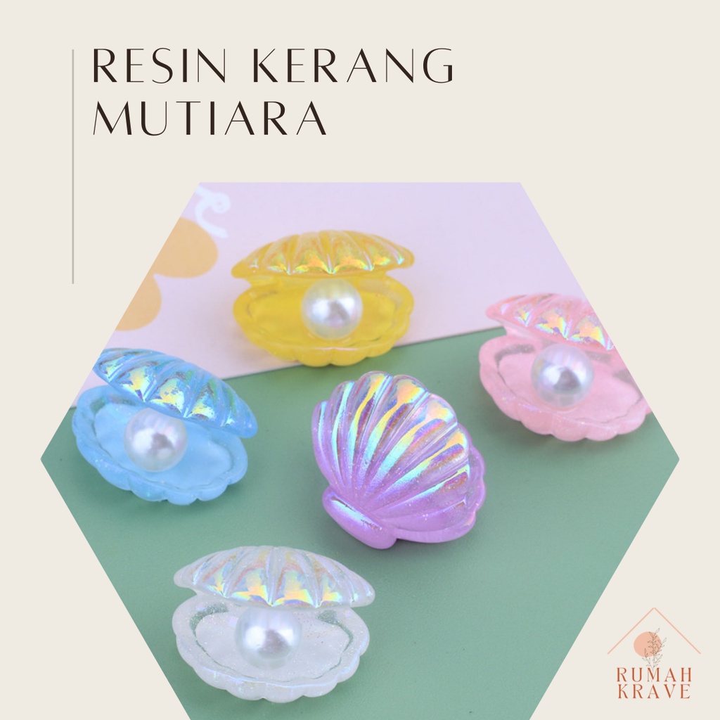 Jual RUMAH KRAVE - Resin Kerang Mutiara Pearl Mermaid Cake Topper ...