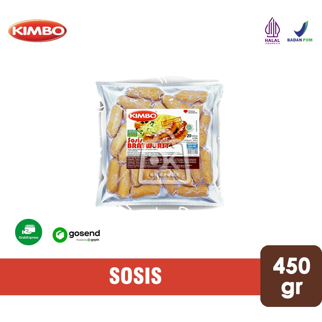 Jual Sosis Bratwurst Coktail KIMBO Mini 450gr (KHUSUS INSTANT) | Shopee ...