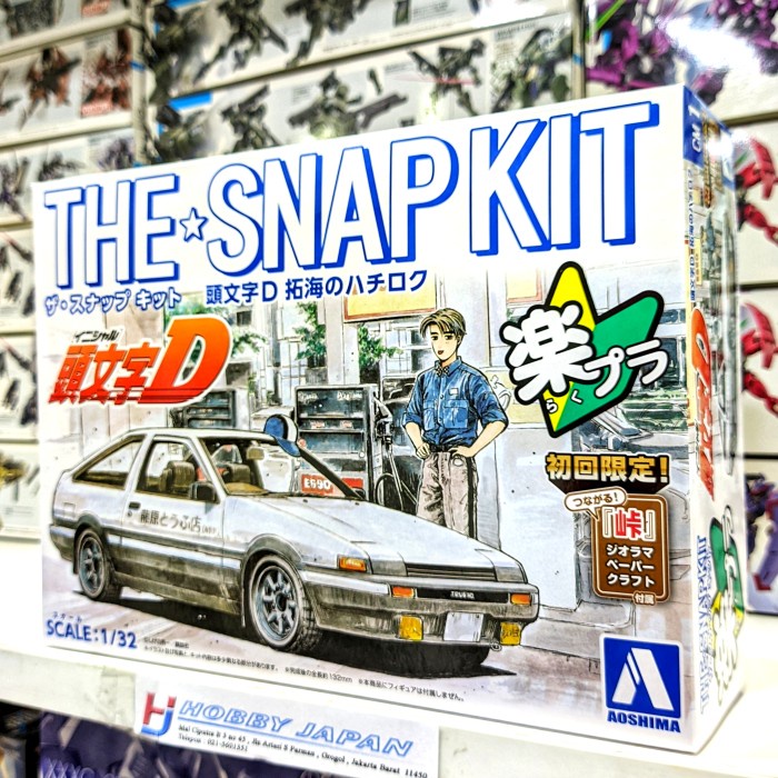 Jual Aoshima 1/32 Initial D Takumi's Hachiroku The Snap Kit | Shopee ...