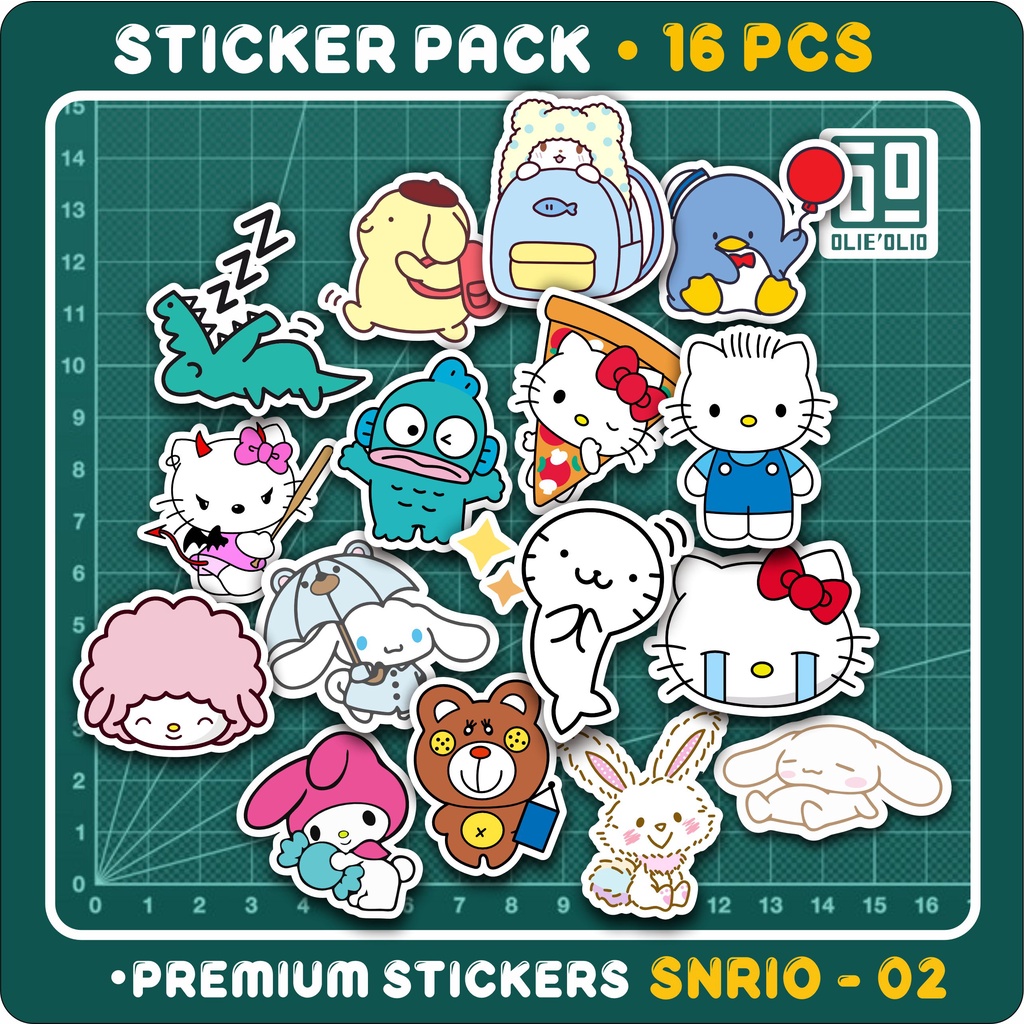 Jual STIKER PACK SANRIO STICKER KEROPPI & HELLO KITTY | STIKER HP ...