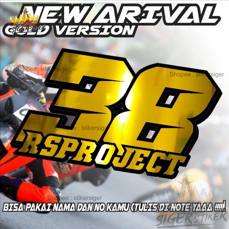 Jual STIKER NOMOR BALAP STICKER NAMA NOMOR BALAP | Shopee Indonesia