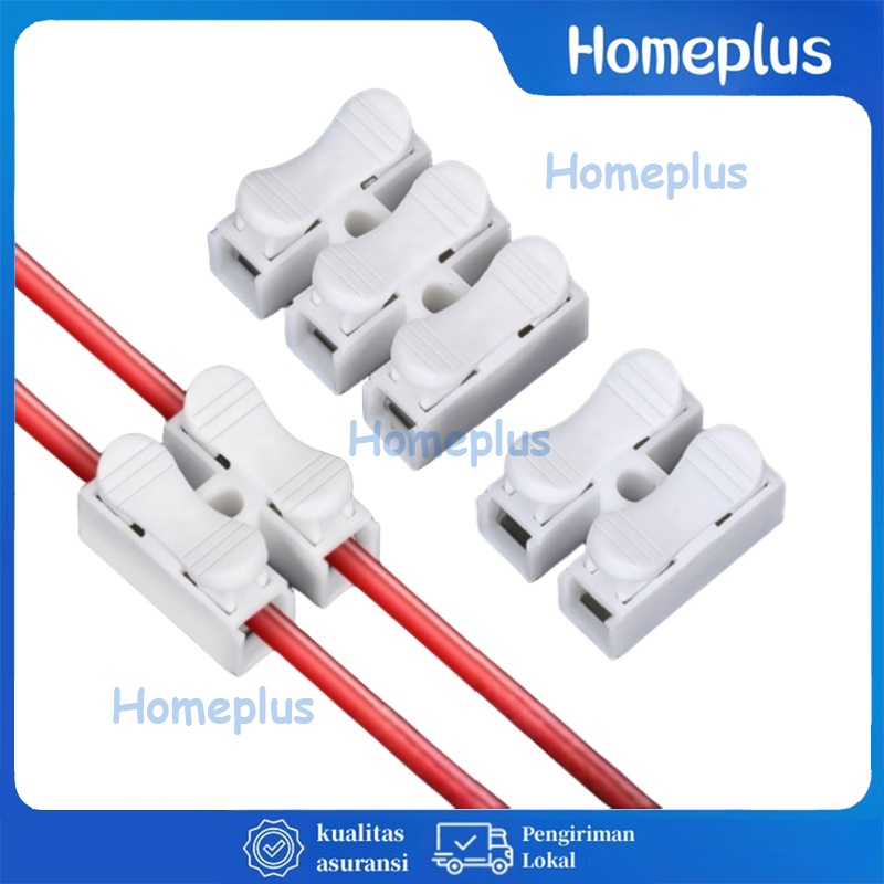 Jual HomePlus 50pcs Kabel Terminal Quick Connector Quick Connect 2 Wire ...