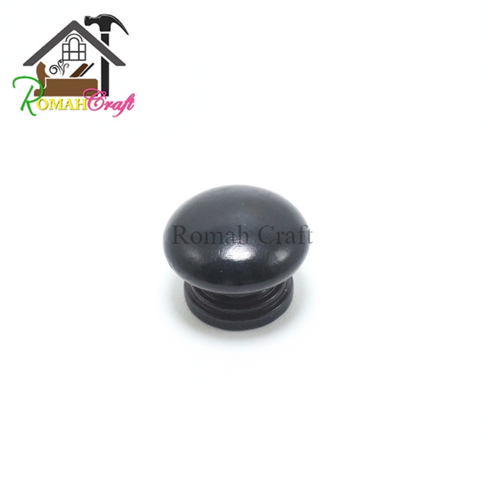 Jual ( 2 Pcs ) + Baut Tarikan Knob Kayu 33 x 26 mm Cabinet Handle ...