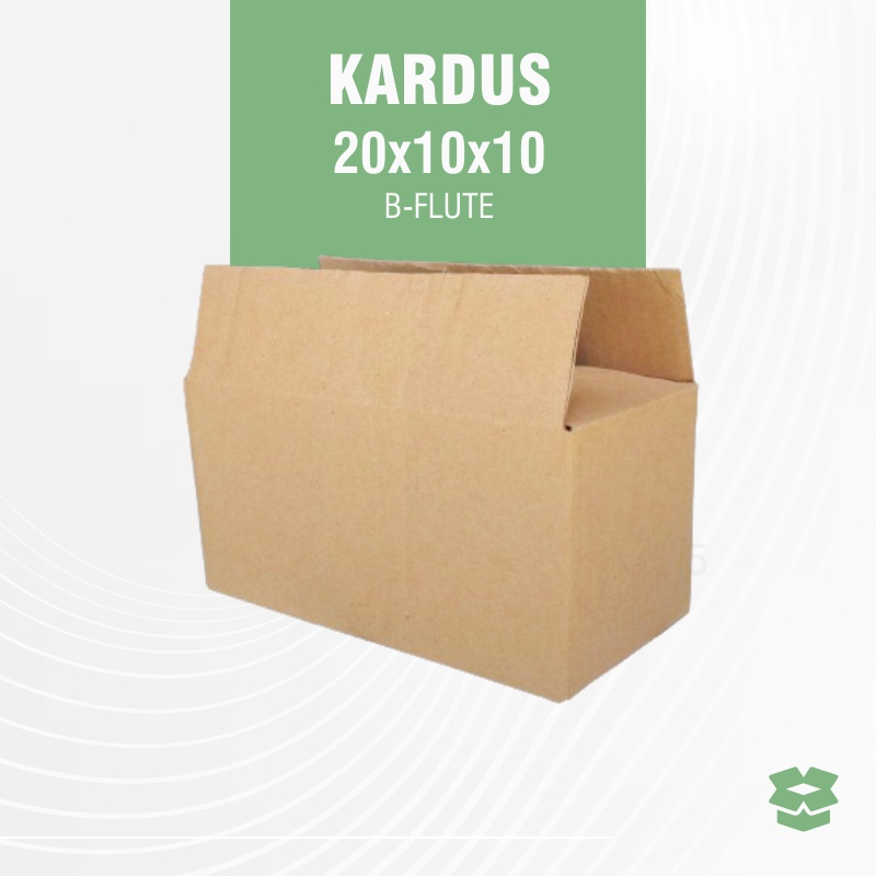 Jual KARDUS 20x10x10 BARU BOX KARTON B-FLUTE POLOS PACKING OLSHOP ...