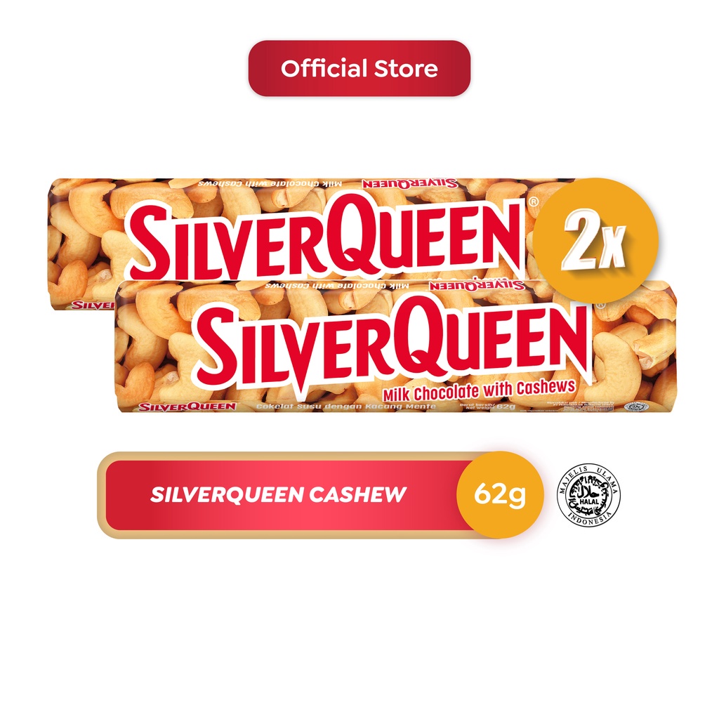 Jual Silverqueen Cashew 58g x 2 pcs | Shopee Indonesia