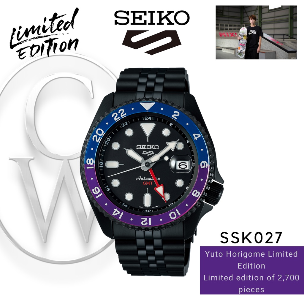 Jual Jam Tangan Seiko 5 Sports Yuto Horigome Limited Edition SSK027 ...