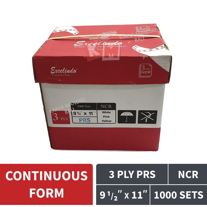 Jual Kertas Continuous Form 3 Ply PRS Bagi 2 NCR Excelindo 9 1/2 x 11 ...