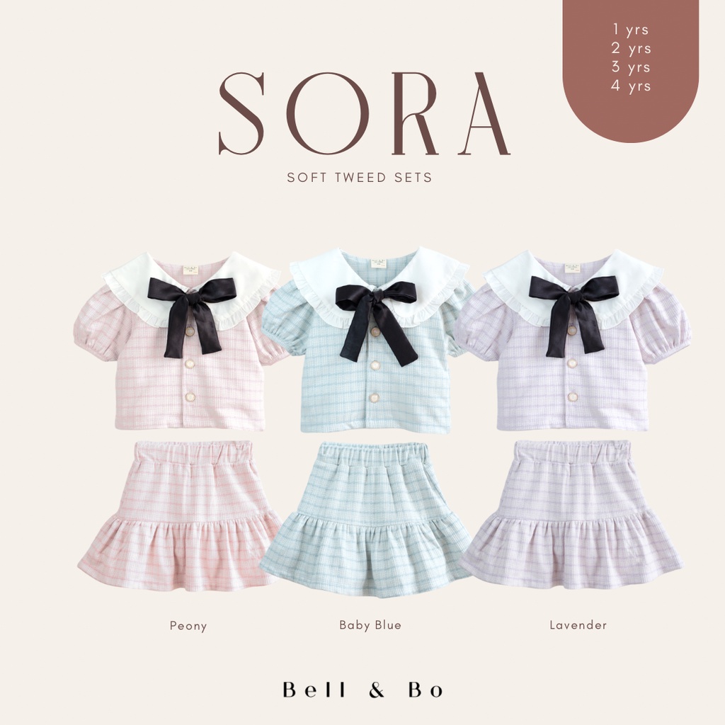Jual BELL & BO - Sora Set - Setelan Anak dan Bayi Perempuan Tweed Gaya ...