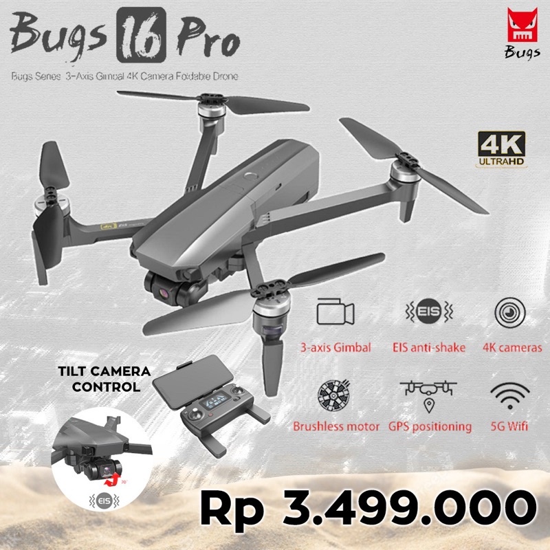 Jual MJX Bugs 16 Pro EIS 5G Wifi FPV with 3-Axis Gimbal Stabilizer Drone B16 Pro | Shopee Indonesia