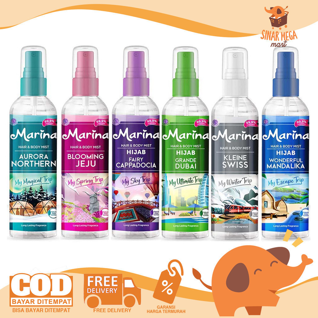 Jual MARINA Hair and Body Mist Cologne 100ml - Parfum Remaja Wanita ...