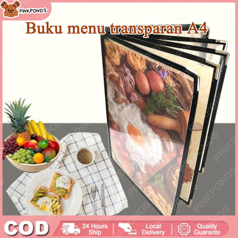 Jual A4PVC Buku Menu Transparan Buku Menu Restoran Buku Menu Restoran ...