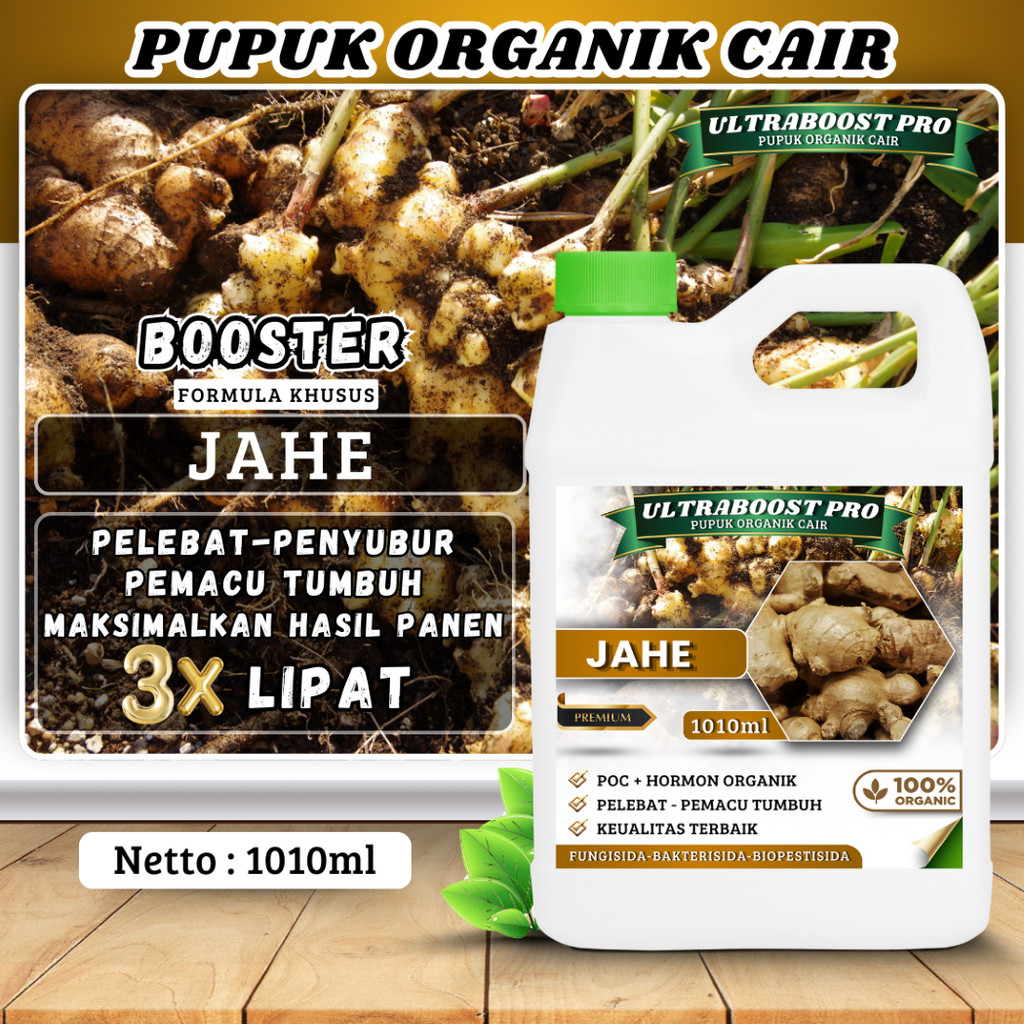Jual Pupuk Organik Cair UltraBoost Pro Khusus Tanaman JAHE, JAHE MERAH - Nutrisi Lengkap untuk ...